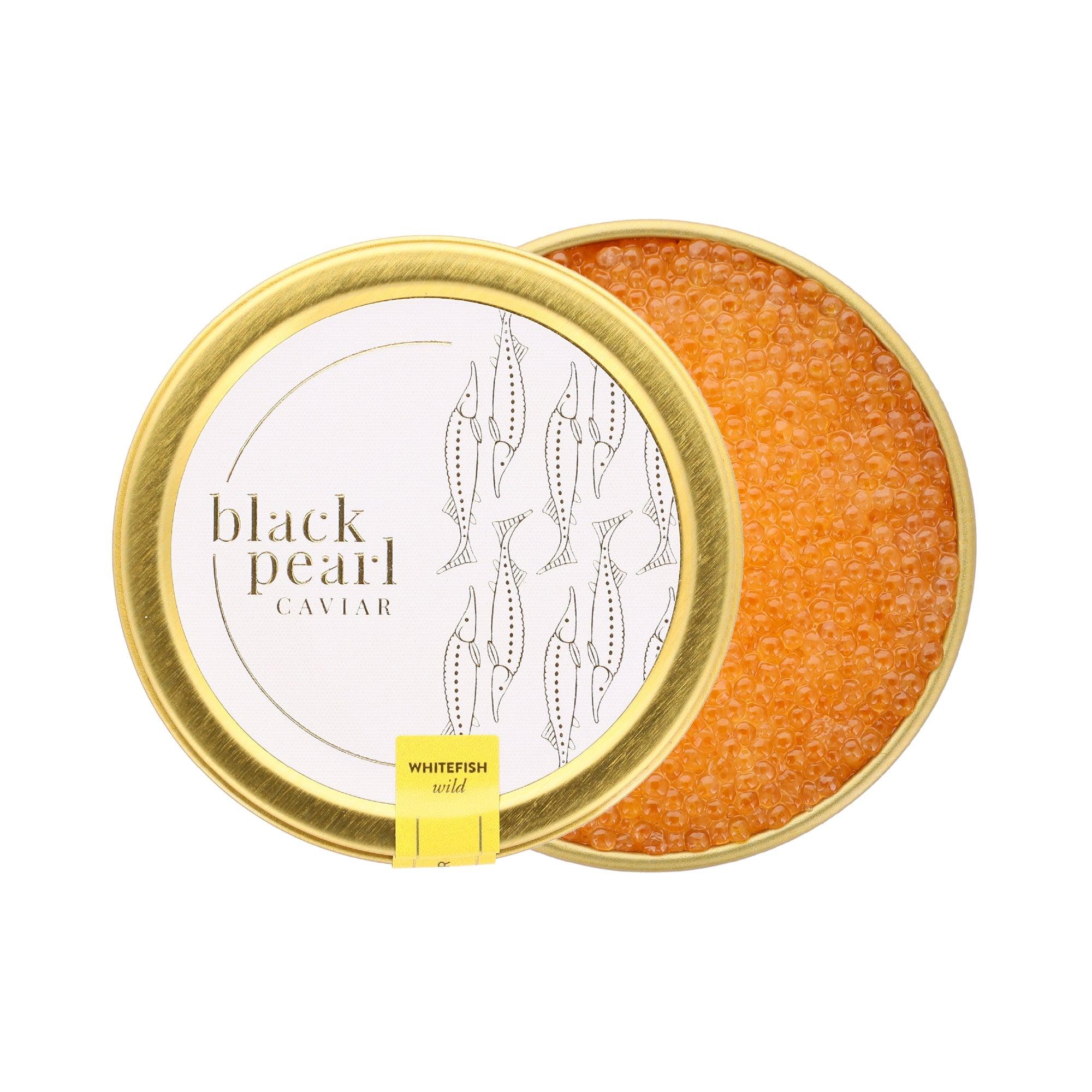 Black Pearl Caviar Whitefish Roe, Coregonus clupeaformis (Lake ...